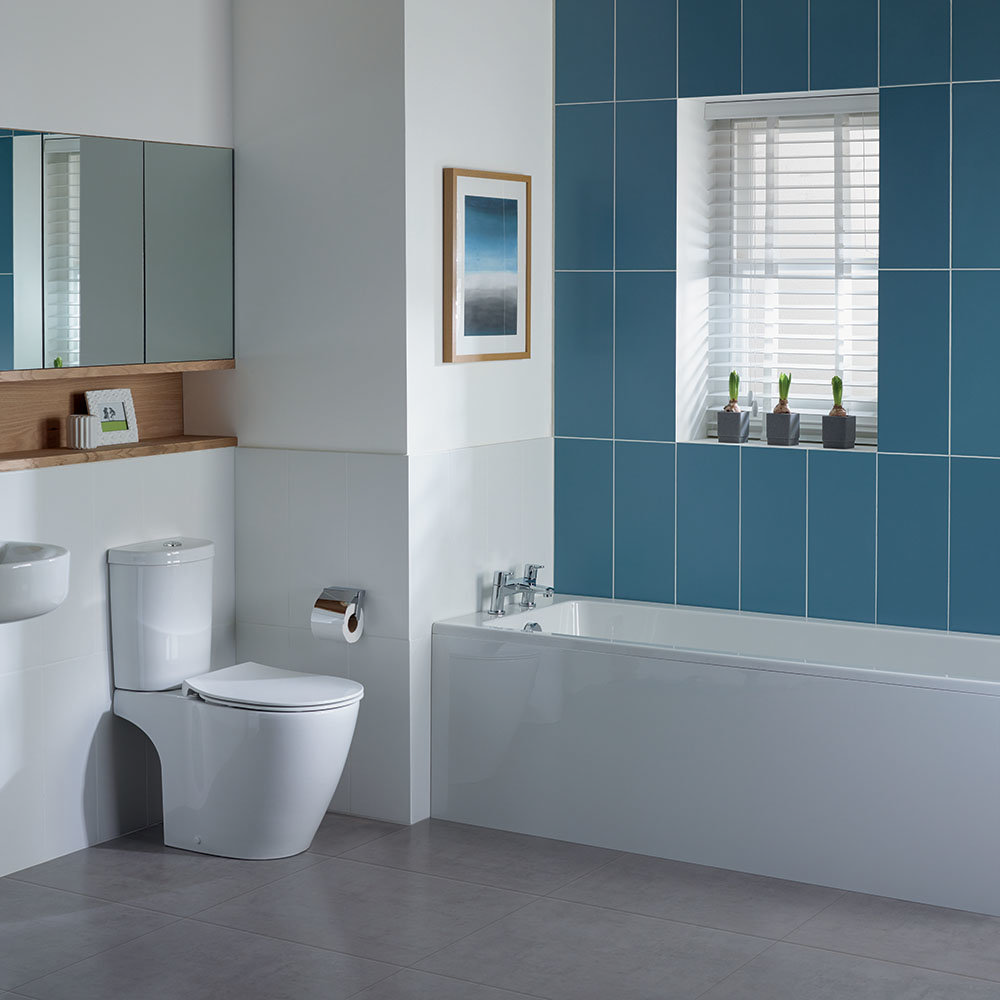 Ideal Standard Connect 1700 x 700mm 2TH Single Ended Idealform Bath