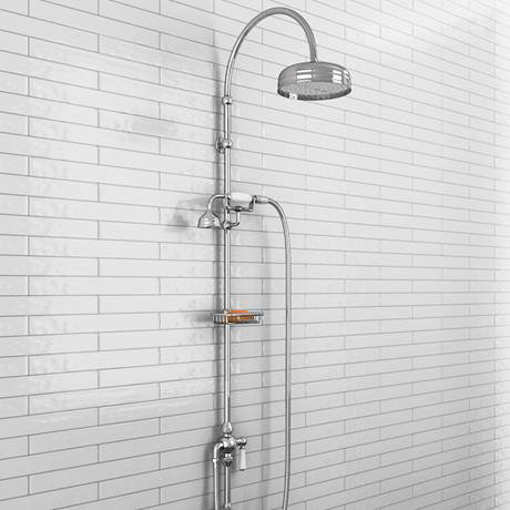 Chatsworth Traditional Shower Riser Kit with Diverter | Victorian ...