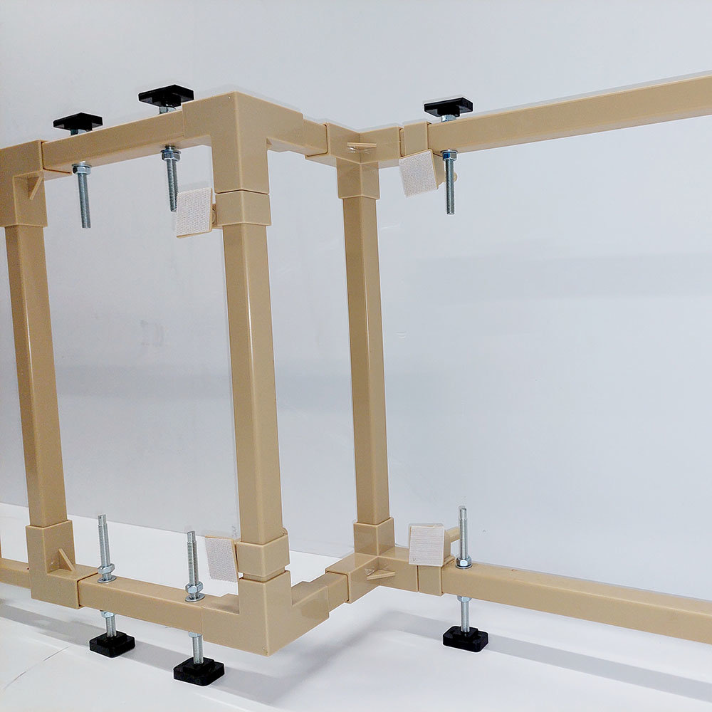 Easy Fit 1500-1700mm Extendable Front Bath Frame for L-Shape Baths