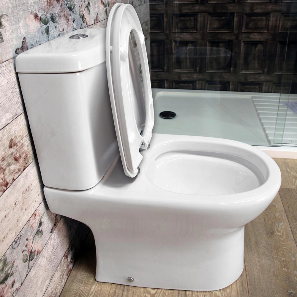 Elite Rimless Close Coupled Toilet + Soft Close Seat
