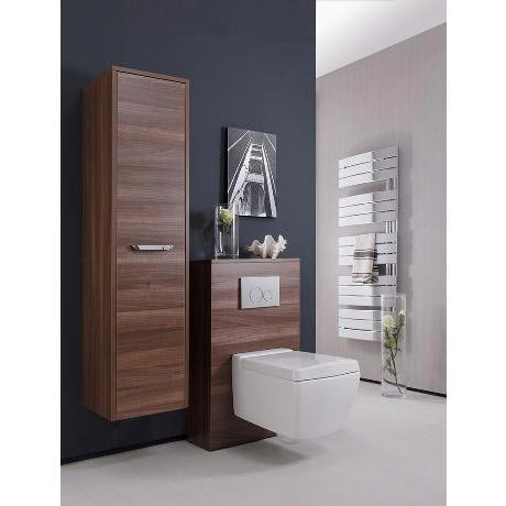 Bauhaus Essence Tower Storage Unit | Walnut | Victorian Plumbing.co.uk
