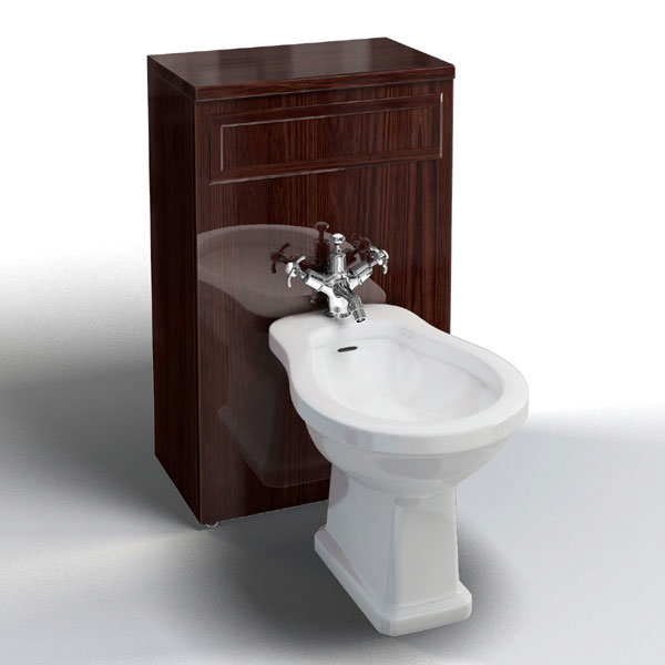Burlington Traditional Bidet with Back to Wall Unit - Mahogany at ...