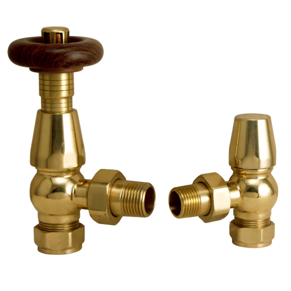 Chatsworth Traditional Gold Thermostatic Radiator Valve | Victorian ...