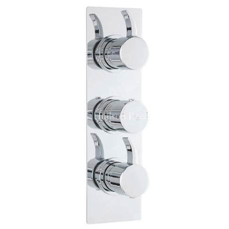 Hudson Reed Grace Triple Concealed Thermostatic Shower Valve - Square ...
