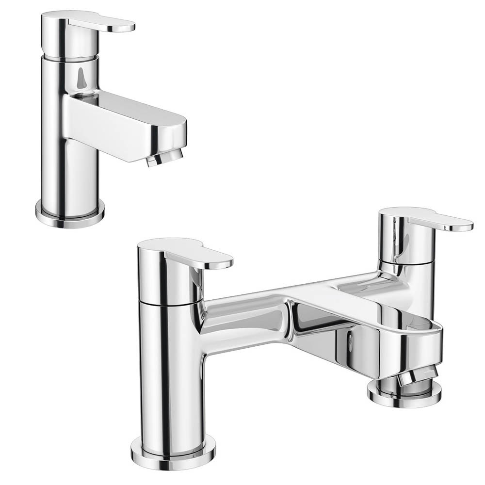 Gio Modern Tap Package (Bath + Basin Tap) | Victorian Plumbing UK