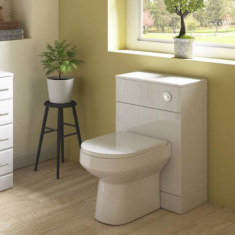 Harmony High Gloss White BTW WC Unit with Cistern + Soft Close Seat ...