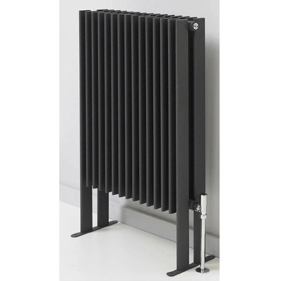 Floor Mounted Double Panel Designer Radiator 900 x 570mm - Anthracite ...