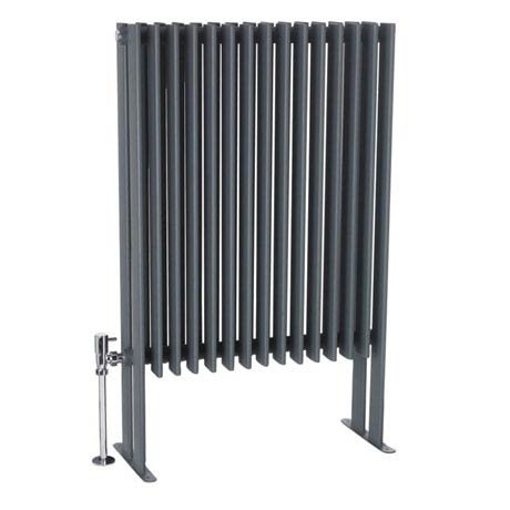 Hudson Reed Fin Floor Mounted Double Panel Radiator at Victorian ...