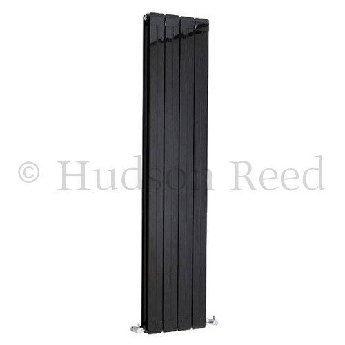 Lightweight Aluminium Designer Radiator 1800 x 318mm - High Gloss Black ...