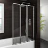 KUDOS Inspire 6mm Two Panel In-Fold Bath Screen | Victorian Plumbing
