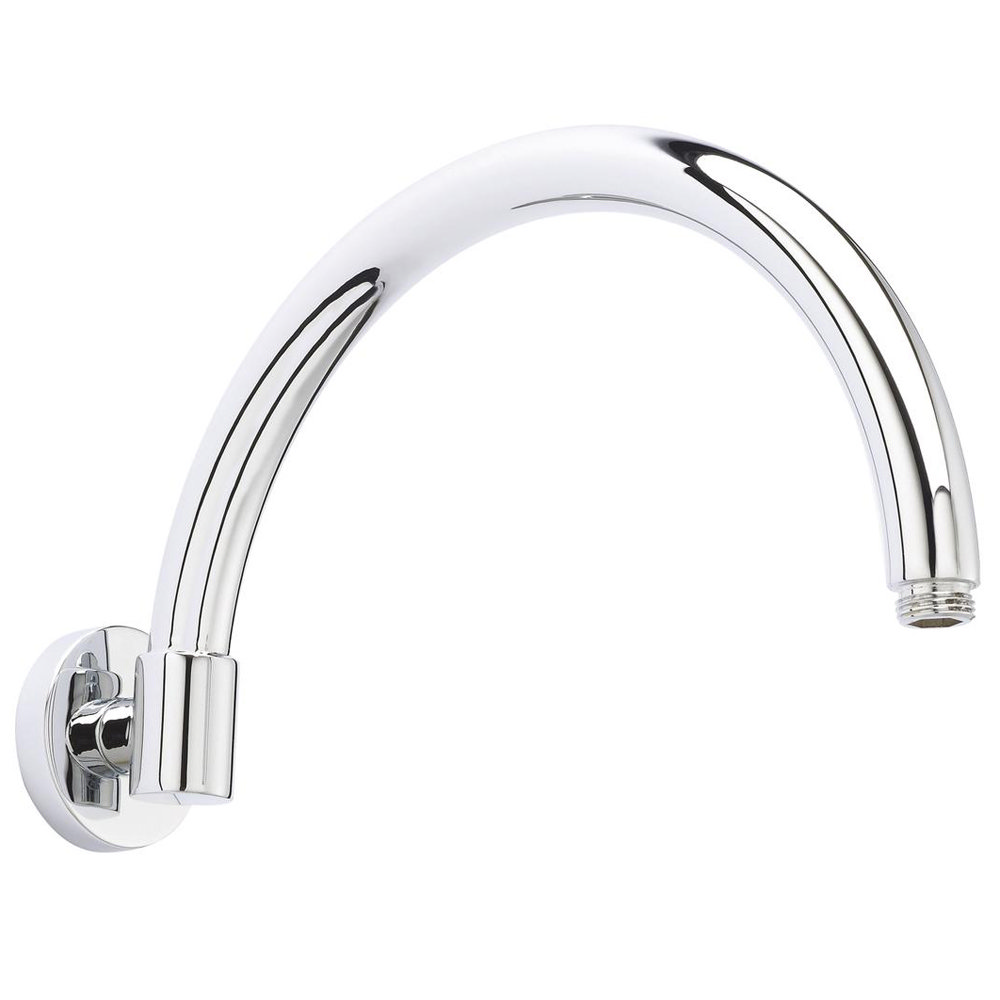 Hudson Reed Curved Wall Mounted Shower Arm - Chrome - ARM06 at ...