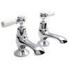 Hudson Reed Topaz Lever 3 Tap Hole Basin Mixer Tap + Pop-Up Waste at ...