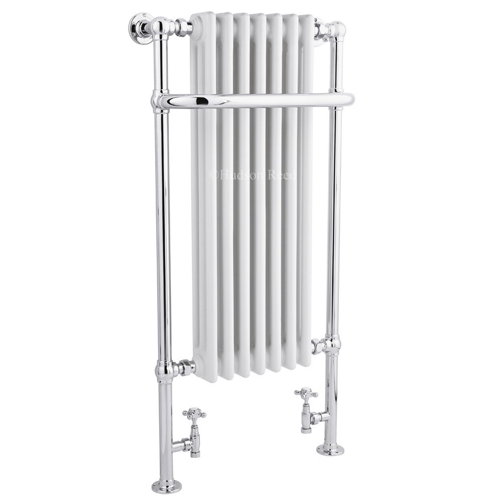 Hudson Reed - Traditional Radiator Chrome & White 1130 x 553mm - HT339 ...