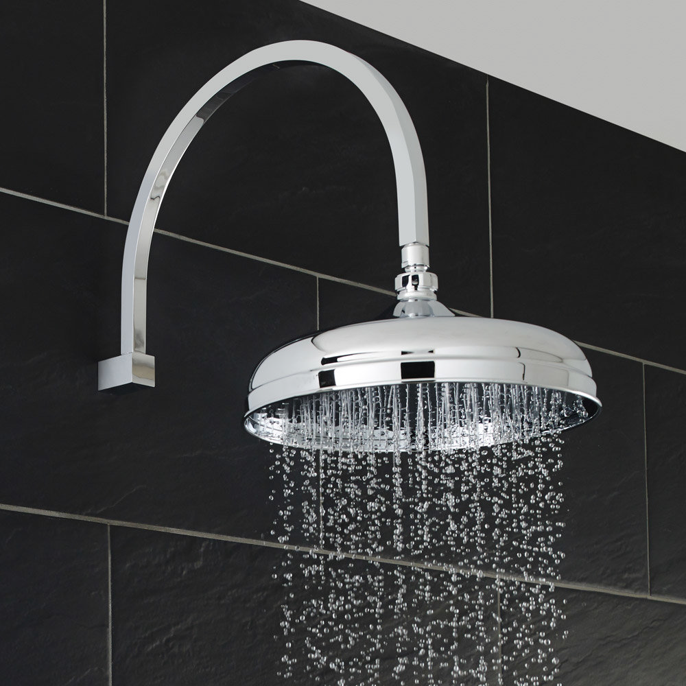 Hudson Reed Wall Mounted Curved Shower Arm | 362mm Length | Available Now