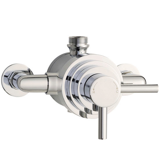 Series F II Dual Exposed Thermostatic Shower Valve - Chrome - JTY026 at ...