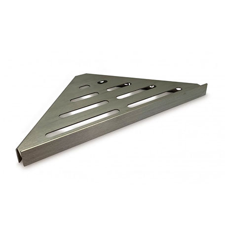 Genesis Brushed Finish Stainless Steel Reversible Shower Shelf