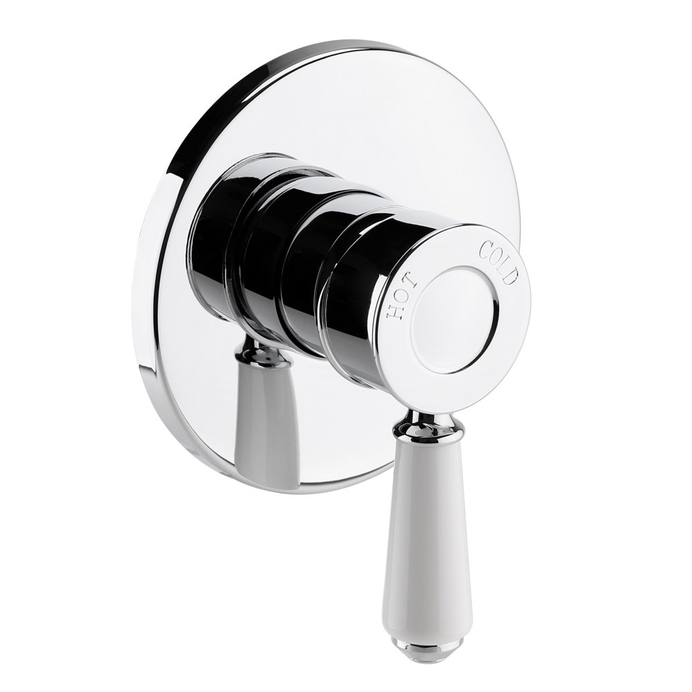Keswick Round Traditional Chrome Concealed Manual Shower Valve ...