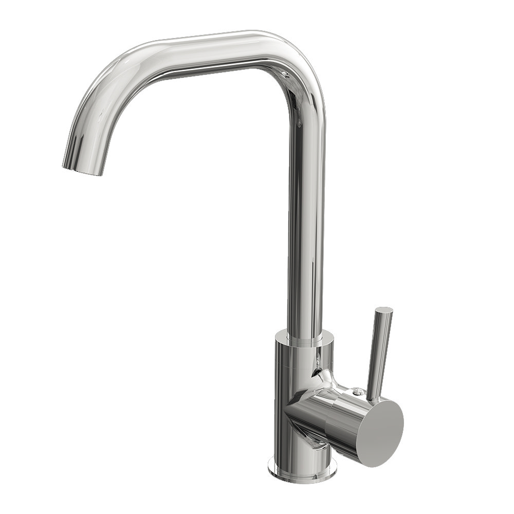 Modern Kitchen Mixer Tap with Swivel Spout - Chrome - KTA022