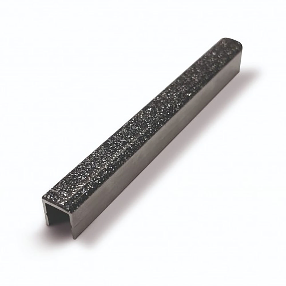 Genesis Silver Glitter Listello Metal Tile Trim 2.5m