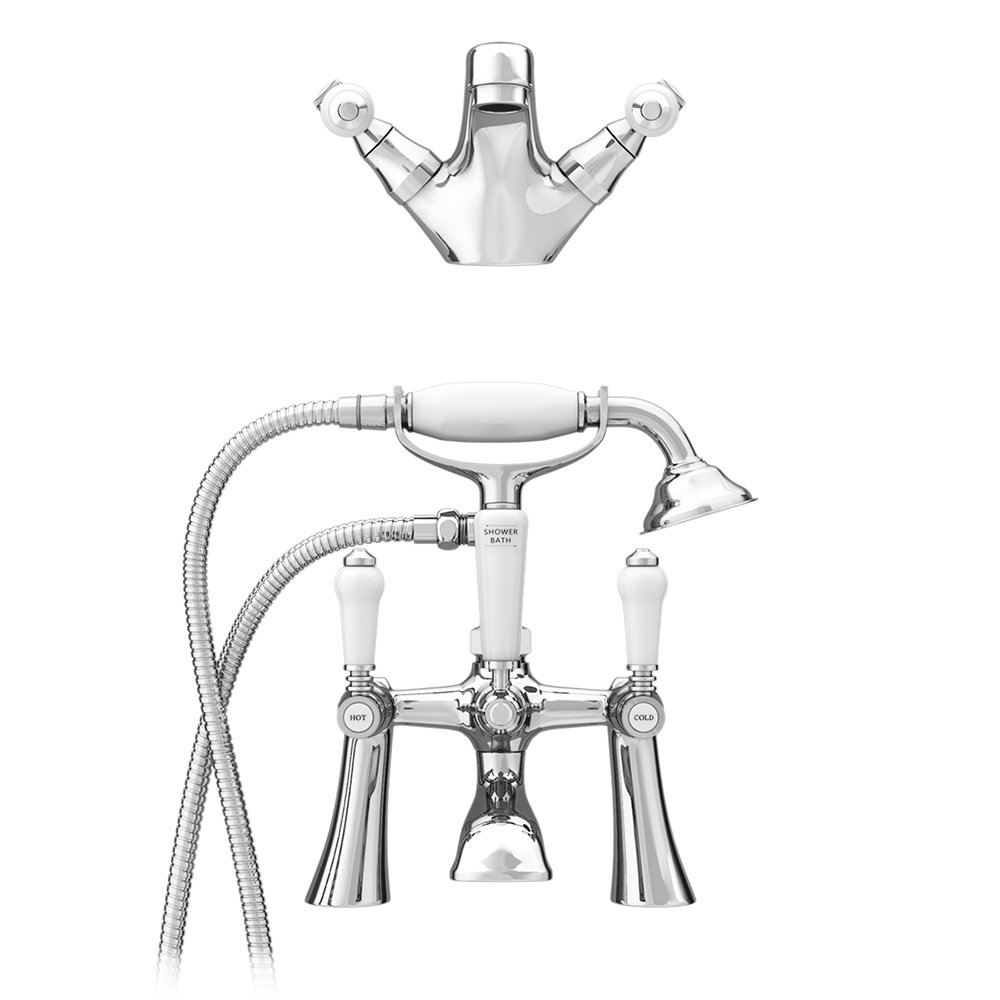 Lancaster Traditional Tap Package (Bath + Basin Tap) | Victorian ...