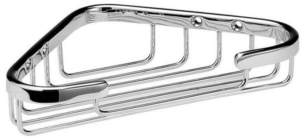 Chrome Small Corner Basket at Victorian Plumbing UK