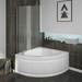 Laguna Corner Shower Bath with Screen & Panel | Victorian Plumbing