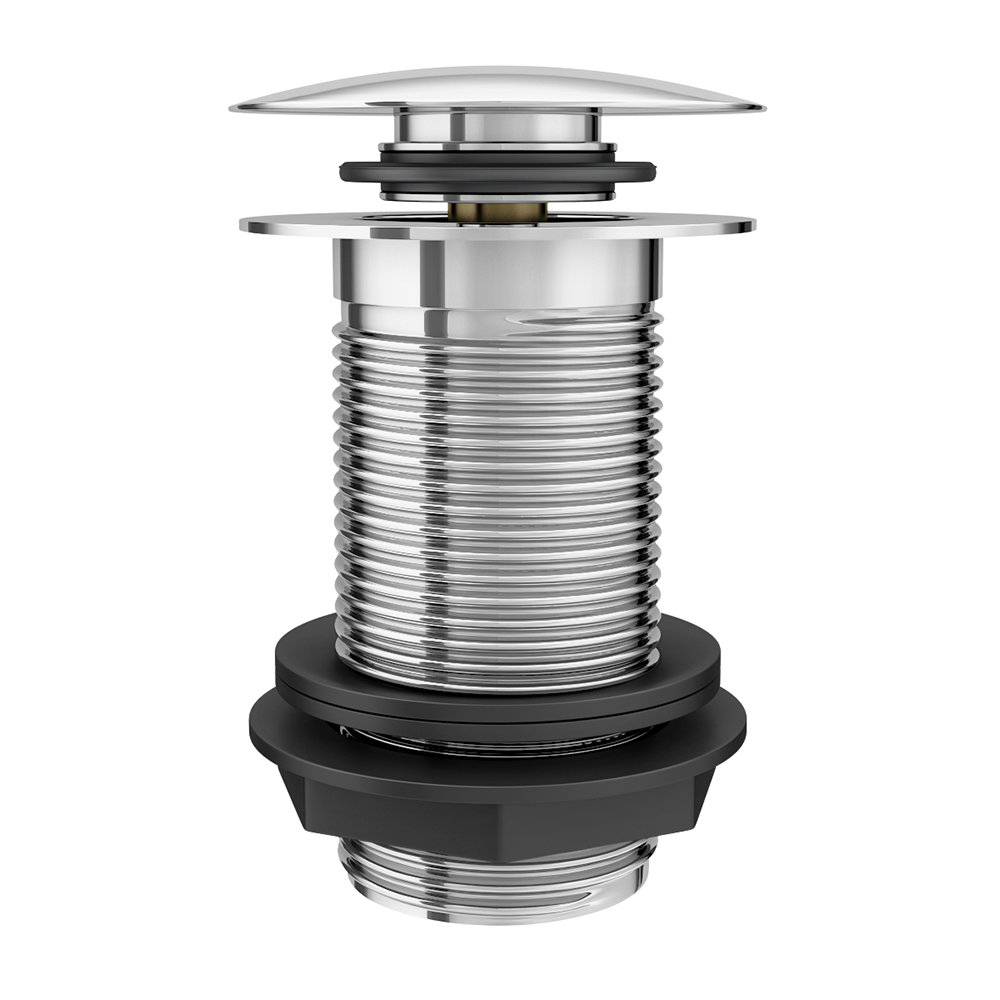 Unslotted Basin Waste - Chrome | Victorian Plumbing