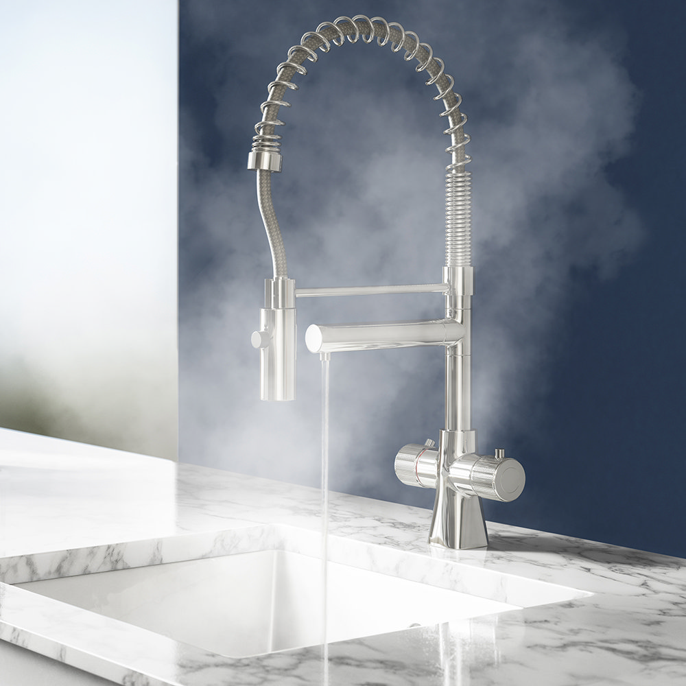 Madrid Directional Spray Instant Boiling Water Tap With Boiler & Filter ...