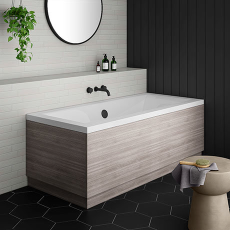 Brooklyn Grey Avola Bath Panel - Wood Effect - Various Sizes ...