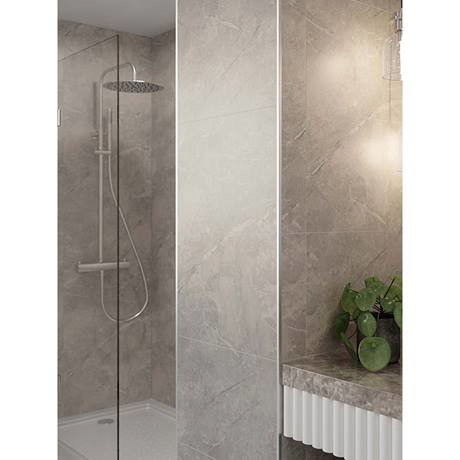 Multipanel Tile Effect Valmasino Marble H2400 x W598mm Bathroom Wall ...