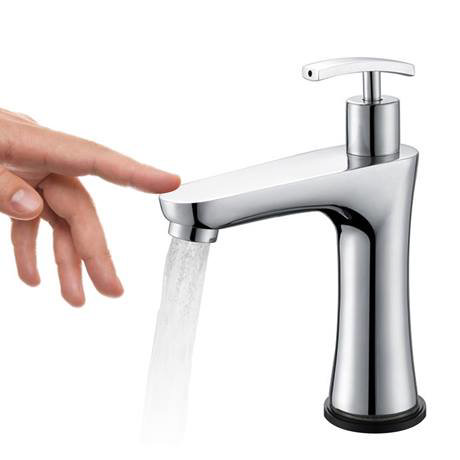 Mileto Electronic Touch Sensor Basin Tap with Integrated Hand Wash ...