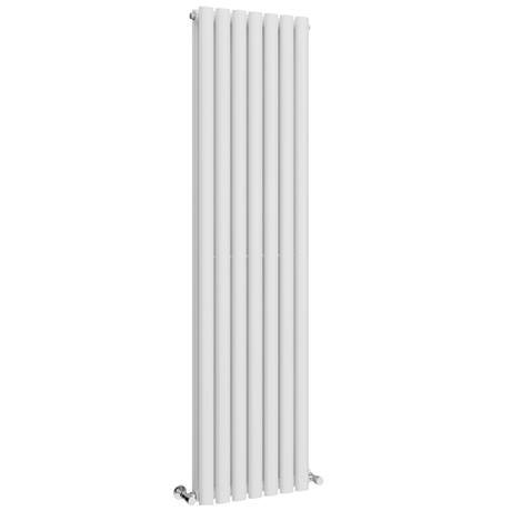 Metro Vertical Double Panel Radiator | White | At Victorian Plumbing