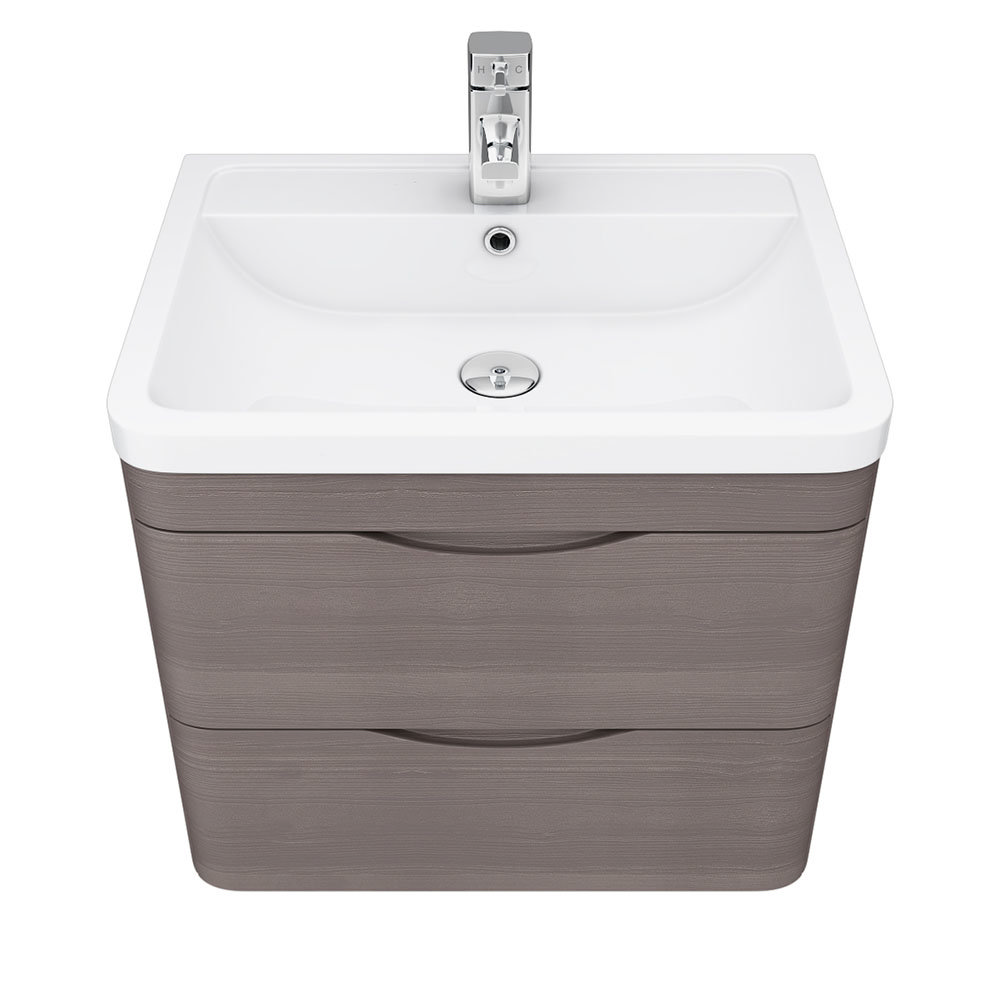 Monza 600mm Wall Hung 2 Drawer Vanity Unit | From Victorian Plumbing