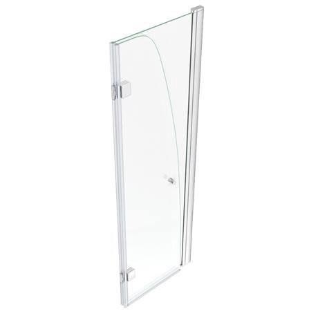 Monza 900 x 1400 Chrome 6mm Bi-Fold Hinged Sail Bath Screen | Victorian ...