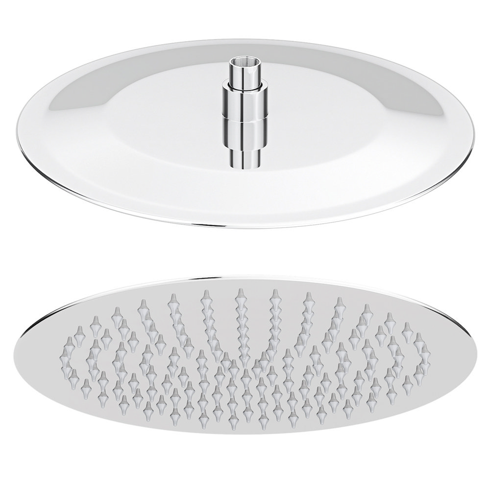 Monza Modern Round Thermostatic Shower (300mm Head - Chrome)