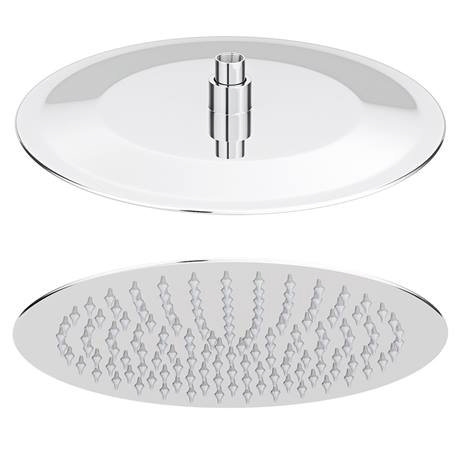 Monza Modern Round Thermostatic Shower (300mm Head - Chrome)