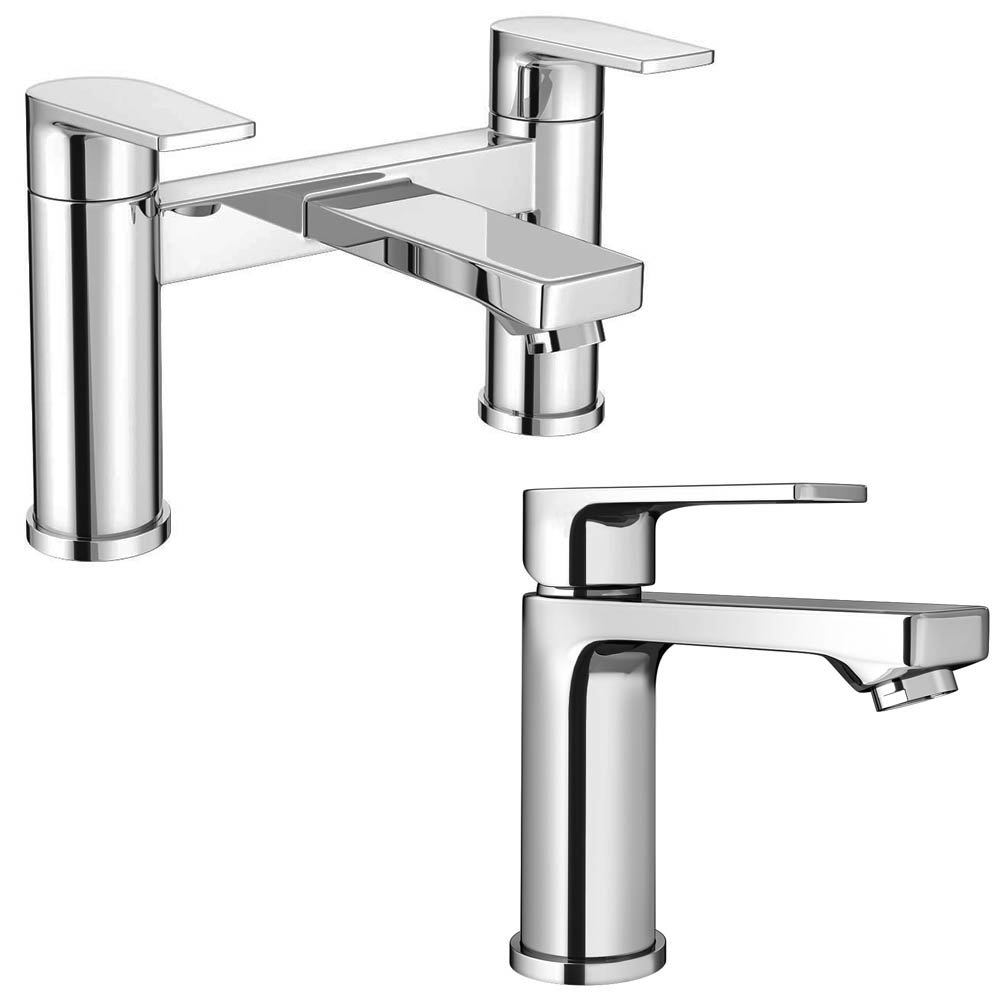 Monza Round Tap Package (Bath + Basin Tap) | Victorian Plumbing UK