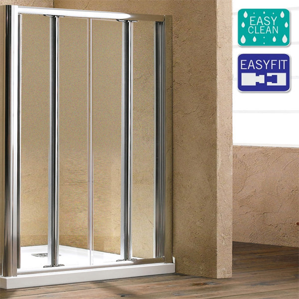 Matrix 1850mm Bi-Fold Shower Door | Now At Victorian Plumbing.co.uk
