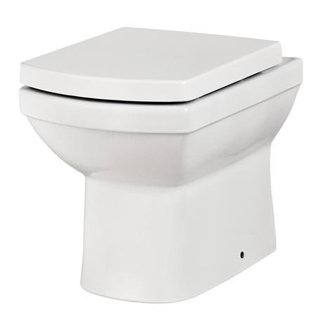 Mere - Amor Back to Wall Pan with soft close seat at Victorian Plumbing UK