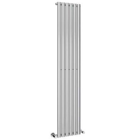 Metro Vertical Radiator - Chrome - Single Panel (H1800 x W354mm)