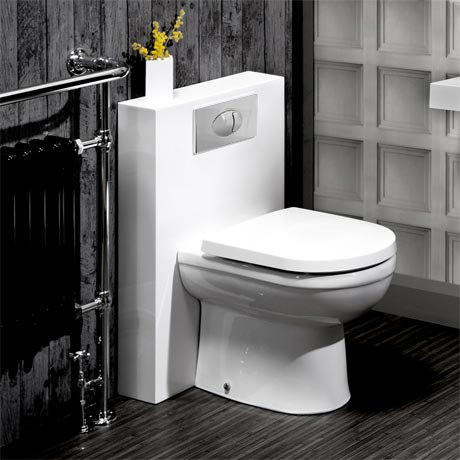 Milan Polymarble Back To Wall WC Unit + Cistern | Victorian Plumbing