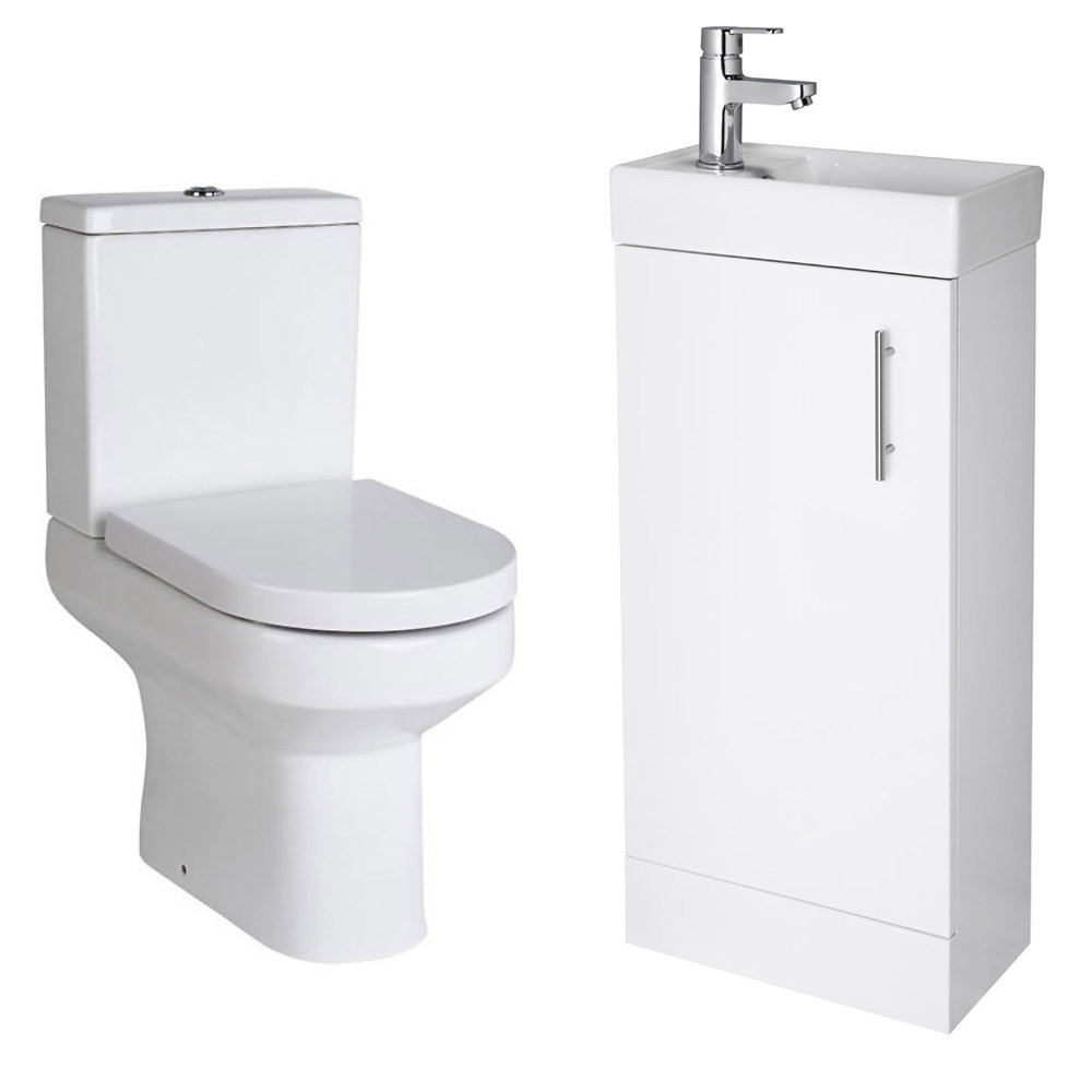 Minimalist Floor Standing Cloakroom Suite | Victorian Plumbing.co.uk