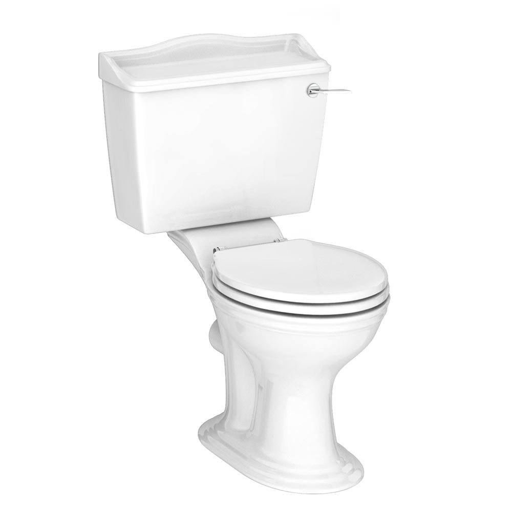 Monaco Traditional Close Coupled Toilet with Soft Close Seat at ...