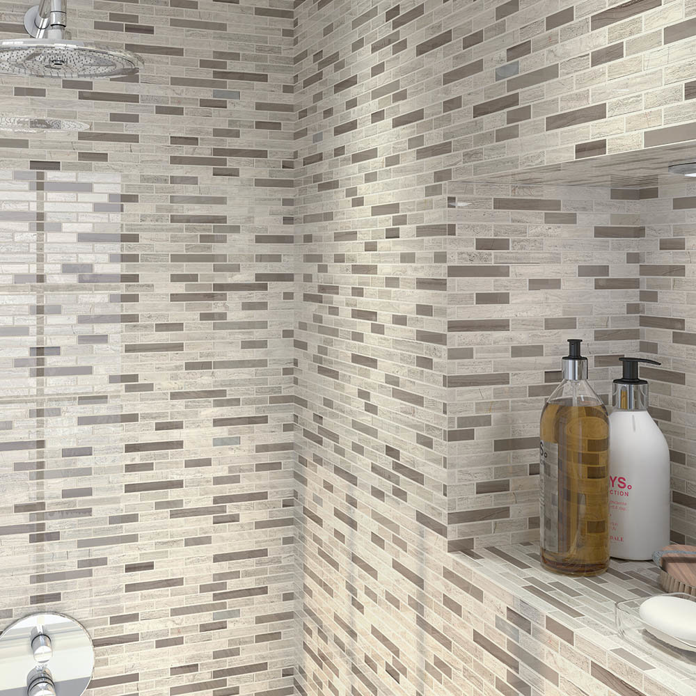 Nile Stone Mosaic Tile Sheet - 298 x 305mm