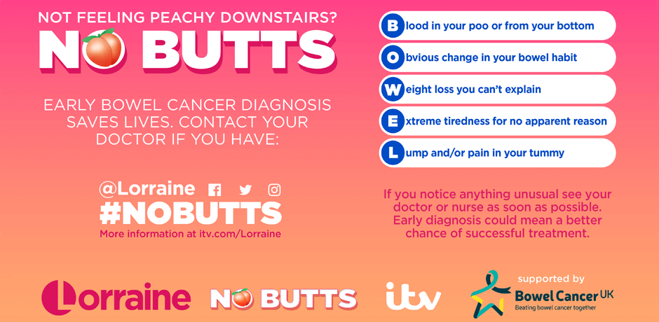 VP Supports 'NoButts' Campaign For Bowel Cancer Awareness | Victorian ...