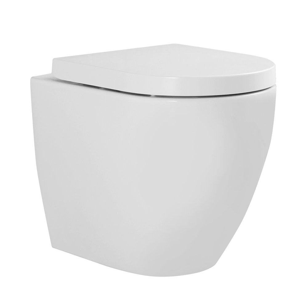 Nova Rimless Back To Wall Pan with Soft Close Seat | Victorian Plumbing UK