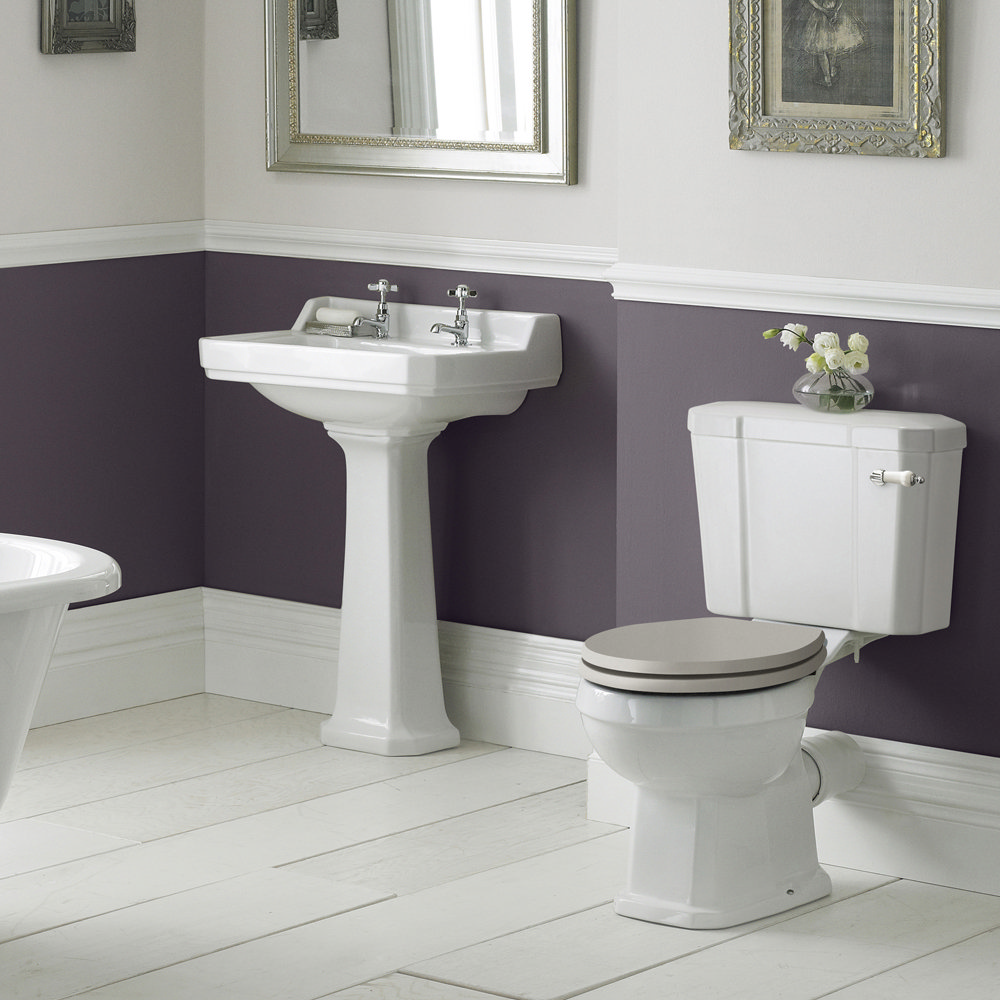 Old London Richmond Close Coupled Traditional Toilet + Soft Close Seat ...
