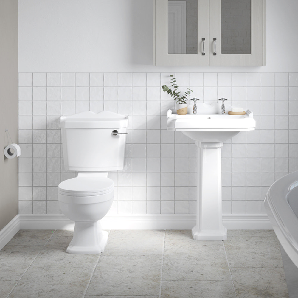 Oxford 4 Piece Traditional Ceramic Bathroom Suite at Victorian Plumbing UK