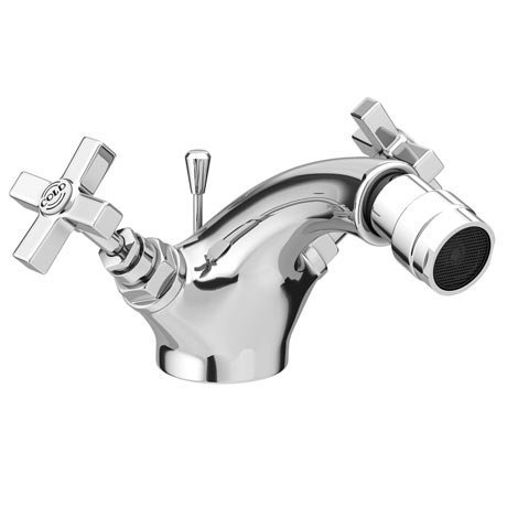 Olympia Art Deco Bidet Mixer Tap & Pop Up Waste | Victorian Plumbing