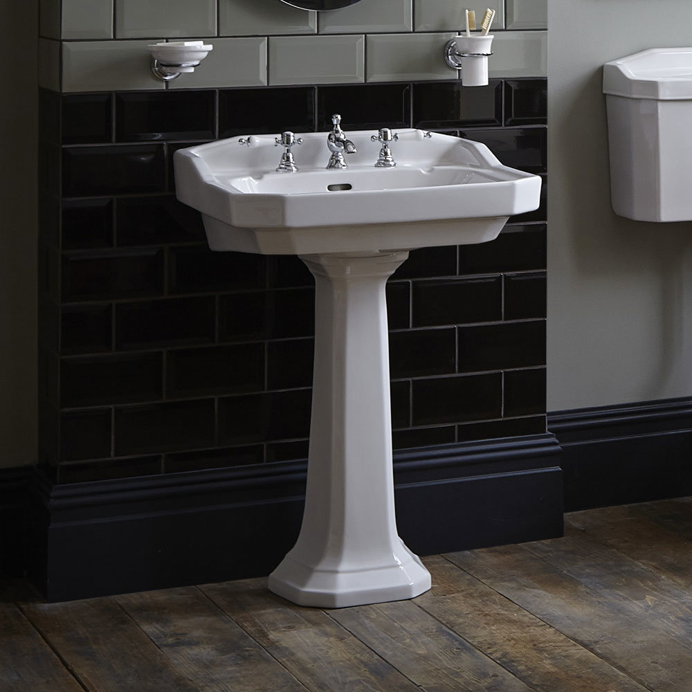 Heritage Granley Standard Basin & Pedestal | Victorian Plumbing.co.uk